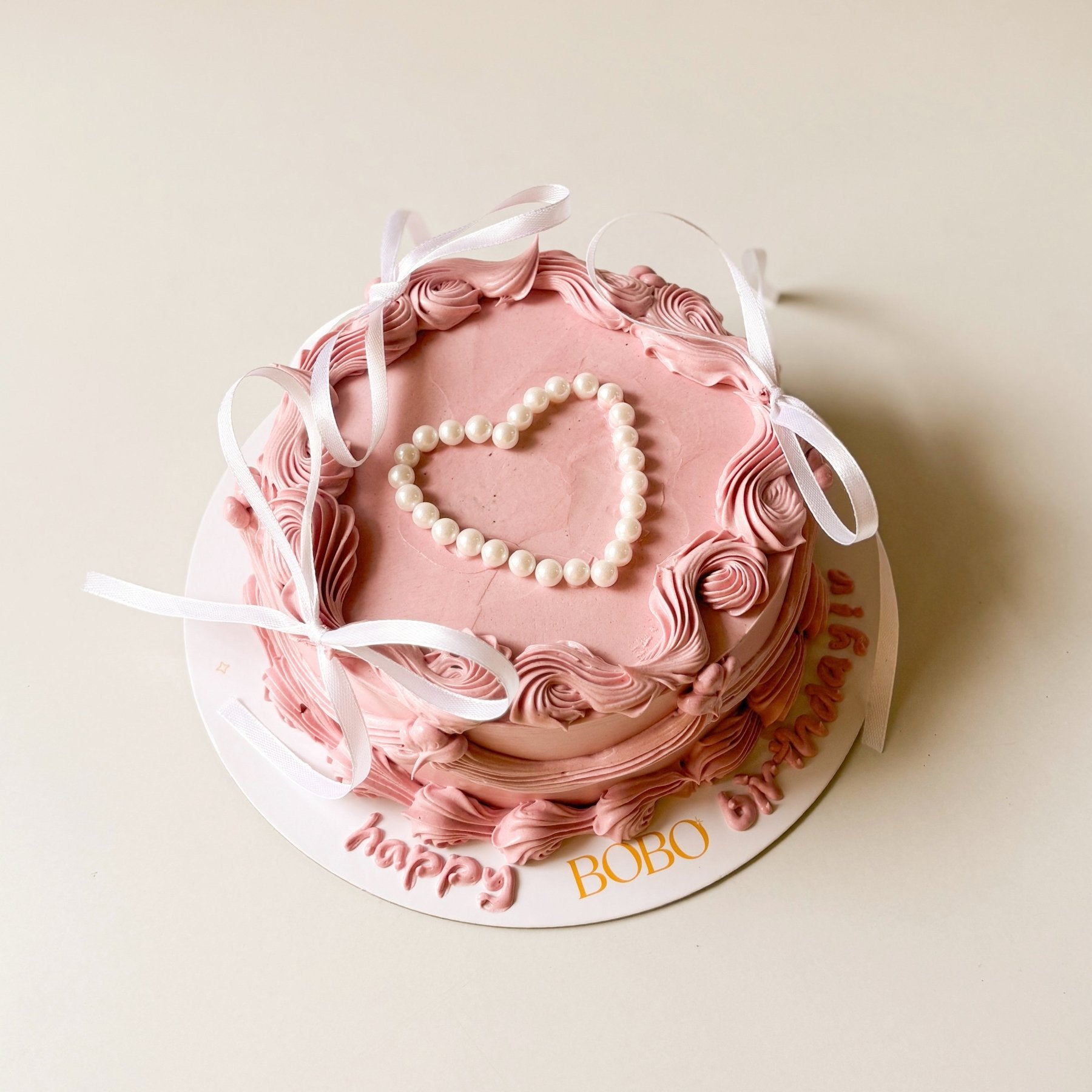 Pearl Heart Cake – Bobo Cakery